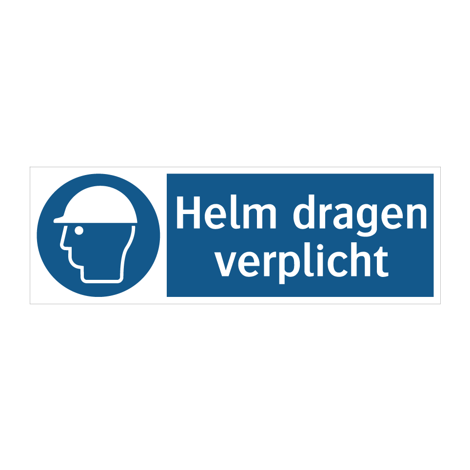 Koop Helm dragen verplicht bord | SignOnline | NL-M3691