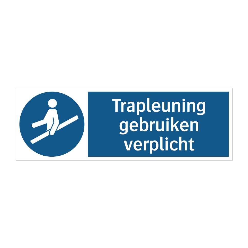 Koop Trapleuning gebruiken verplicht bord | SignOnline | NL-M3766