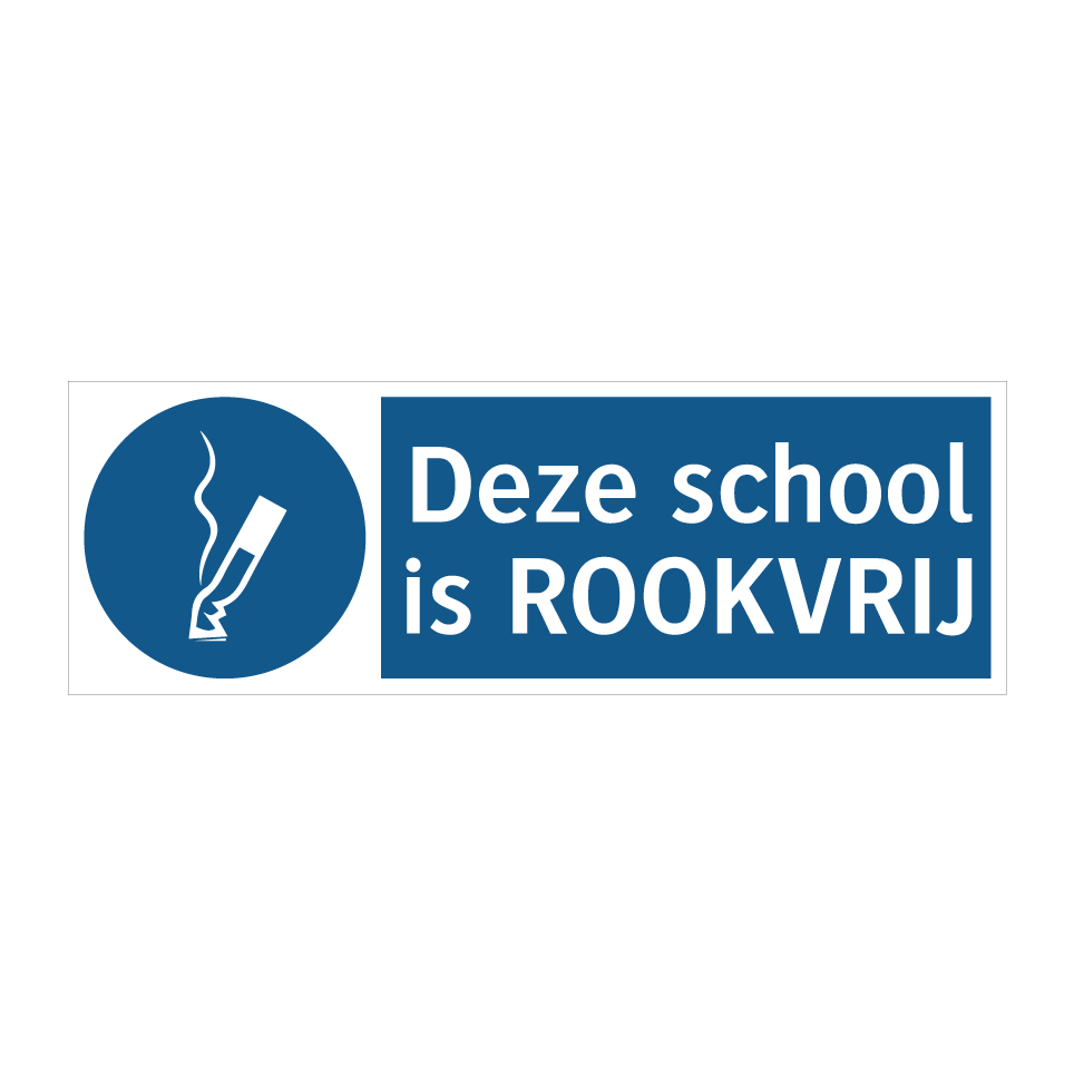 Koop Deze school is ROOKVRIJ bord | SignOnline | NL-M3815