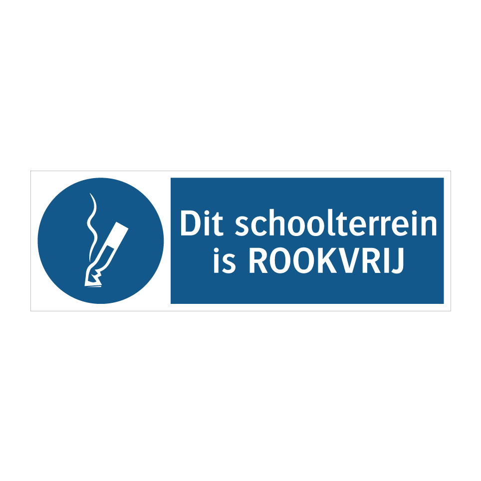 Koop Dit schoolterrein is ROOKVRIJ bord | SignOnline | NL-M3819