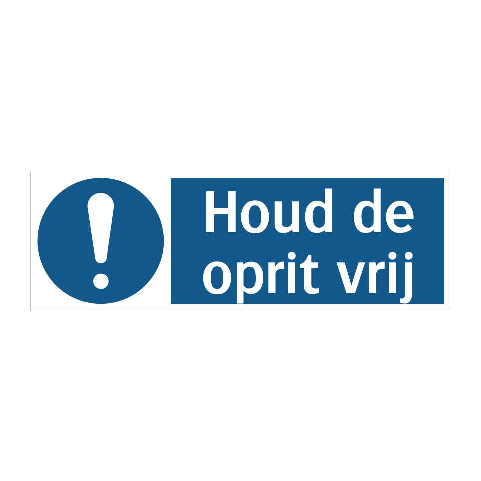 Koop Houd de oprit vrij bord | SignOnline | NL-M3897