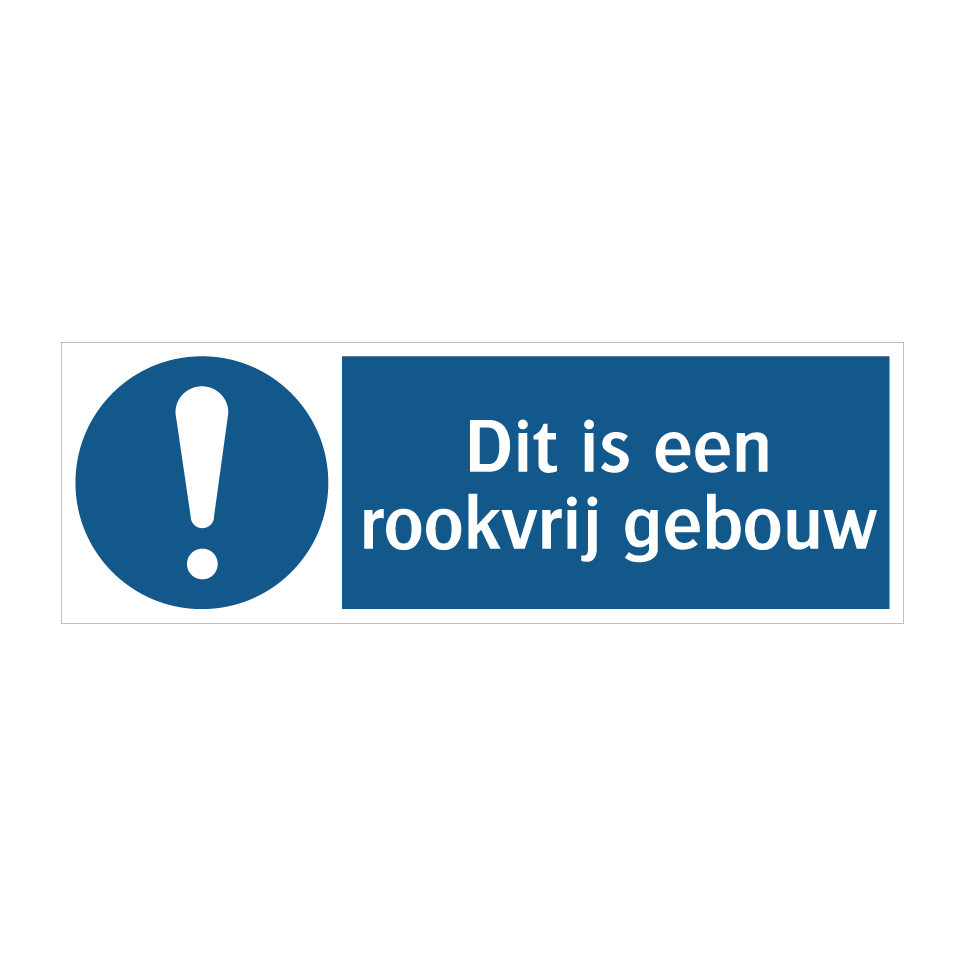 Koop Dit is een rookvrij gebouw bord | SignOnline | NL-M4011