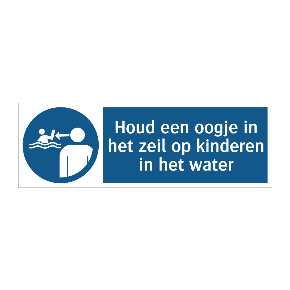 Koop Houd een oogje in het zeil op kinderen in het water bord ...