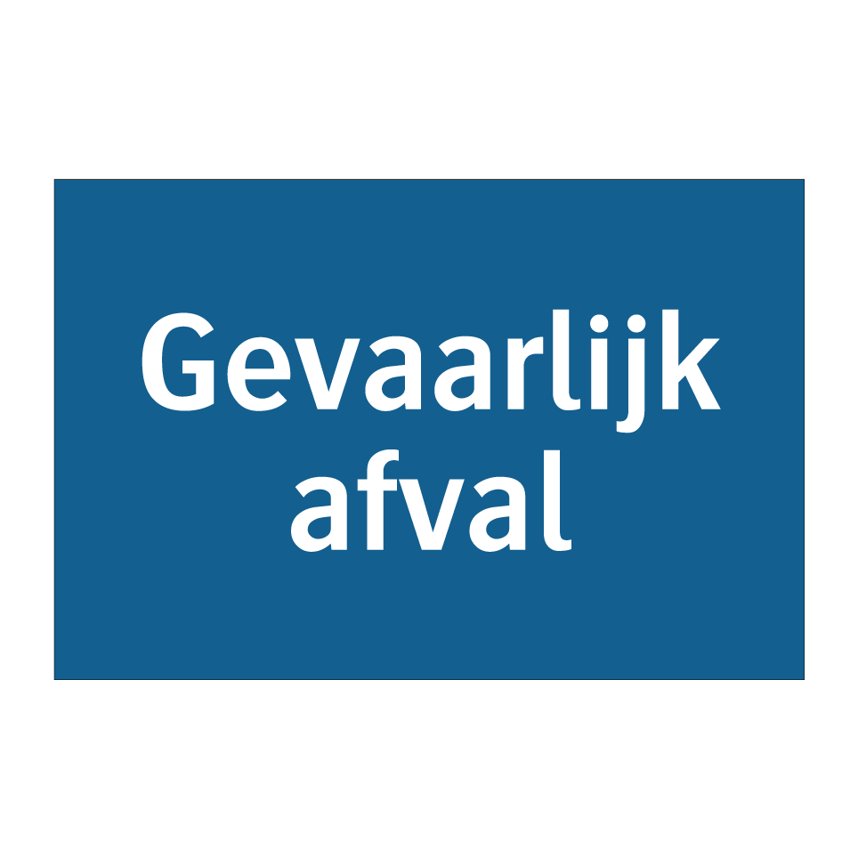 Koop Gevaarlijk afval bord | SignOnline | NL-M462
