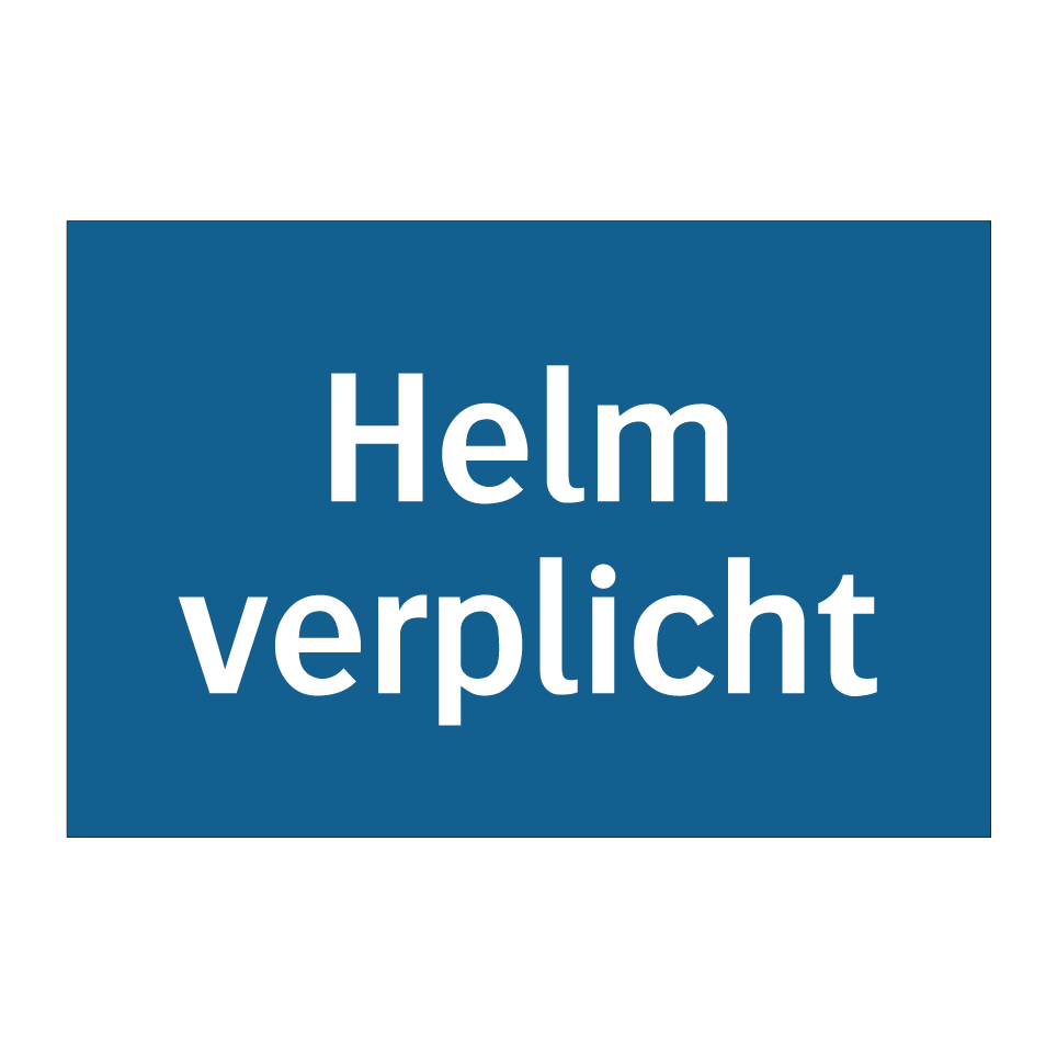 Koop Helm verplicht bord | SignOnline | NL-M500