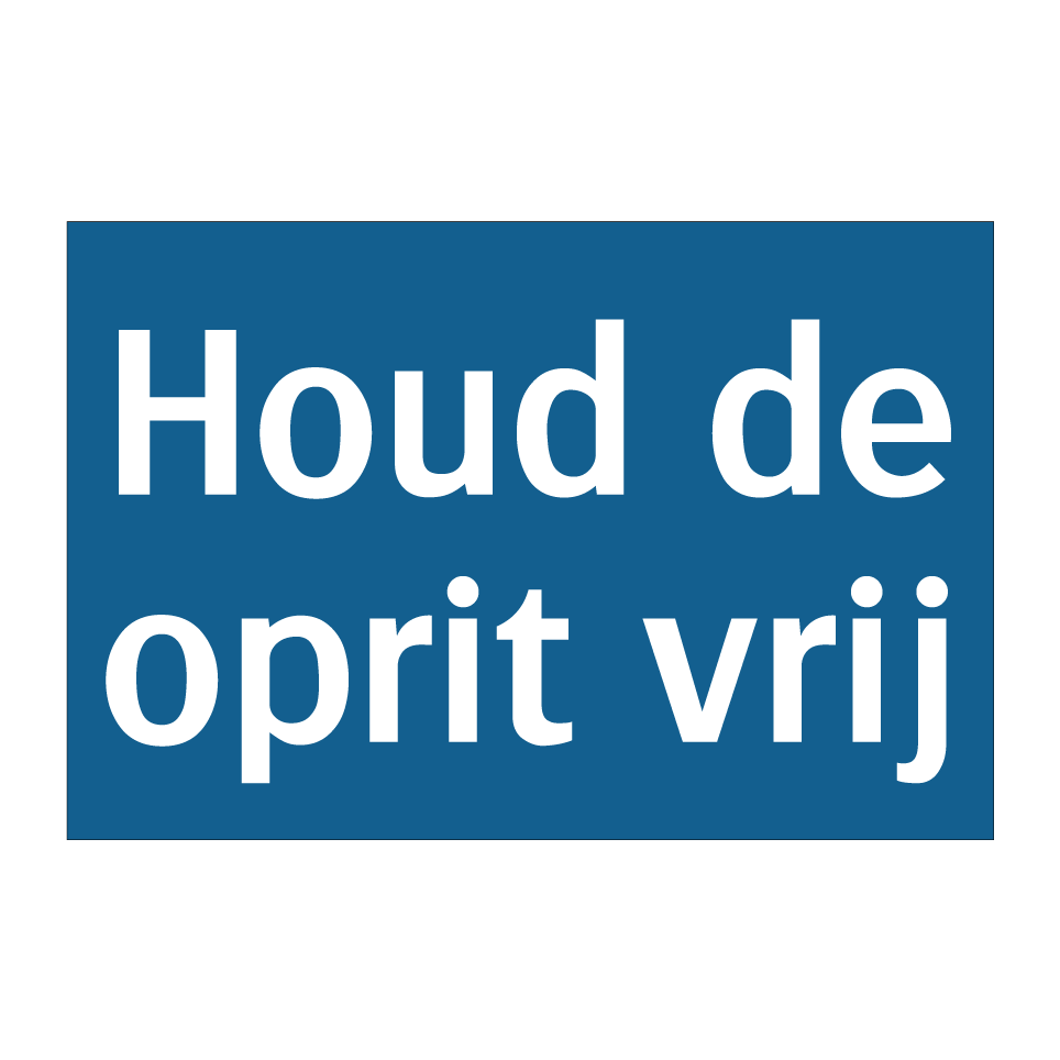 Koop Houd de oprit vrij bord | SignOnline | NL-M560