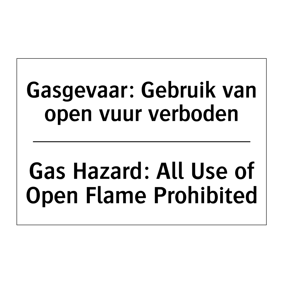 Koop Gasgevaar: Gebruik van open vuur /.../ - Gas Hazard: All Use of ...