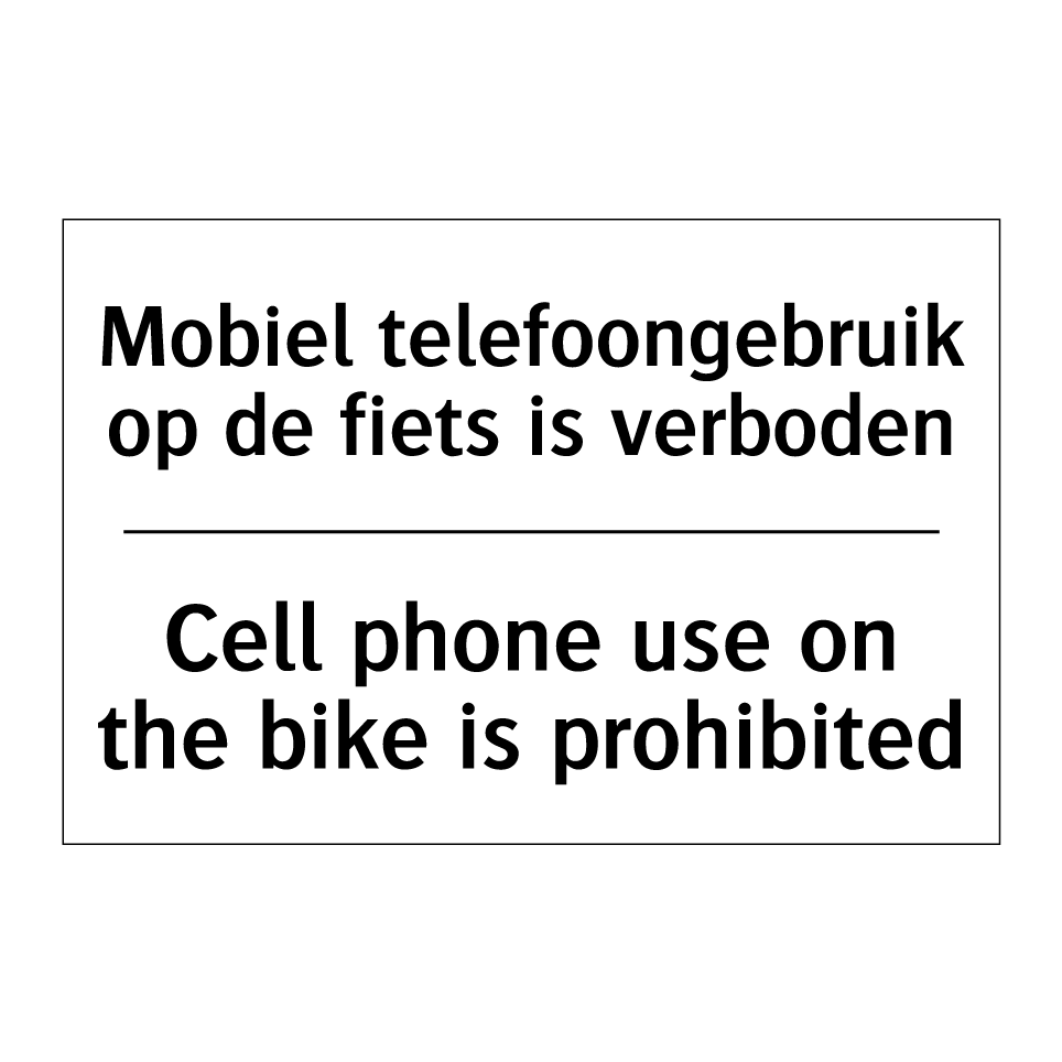 Koop Mobiel telefoongebruik op de fiets /.../ - Cell phone use on the ...