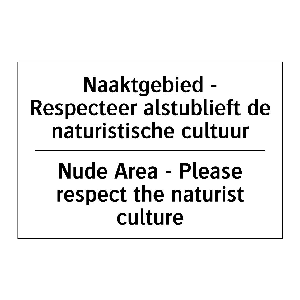 Koop Naaktgebied - Respecteer alstublieft /.../ - Nude Area - Please ...
