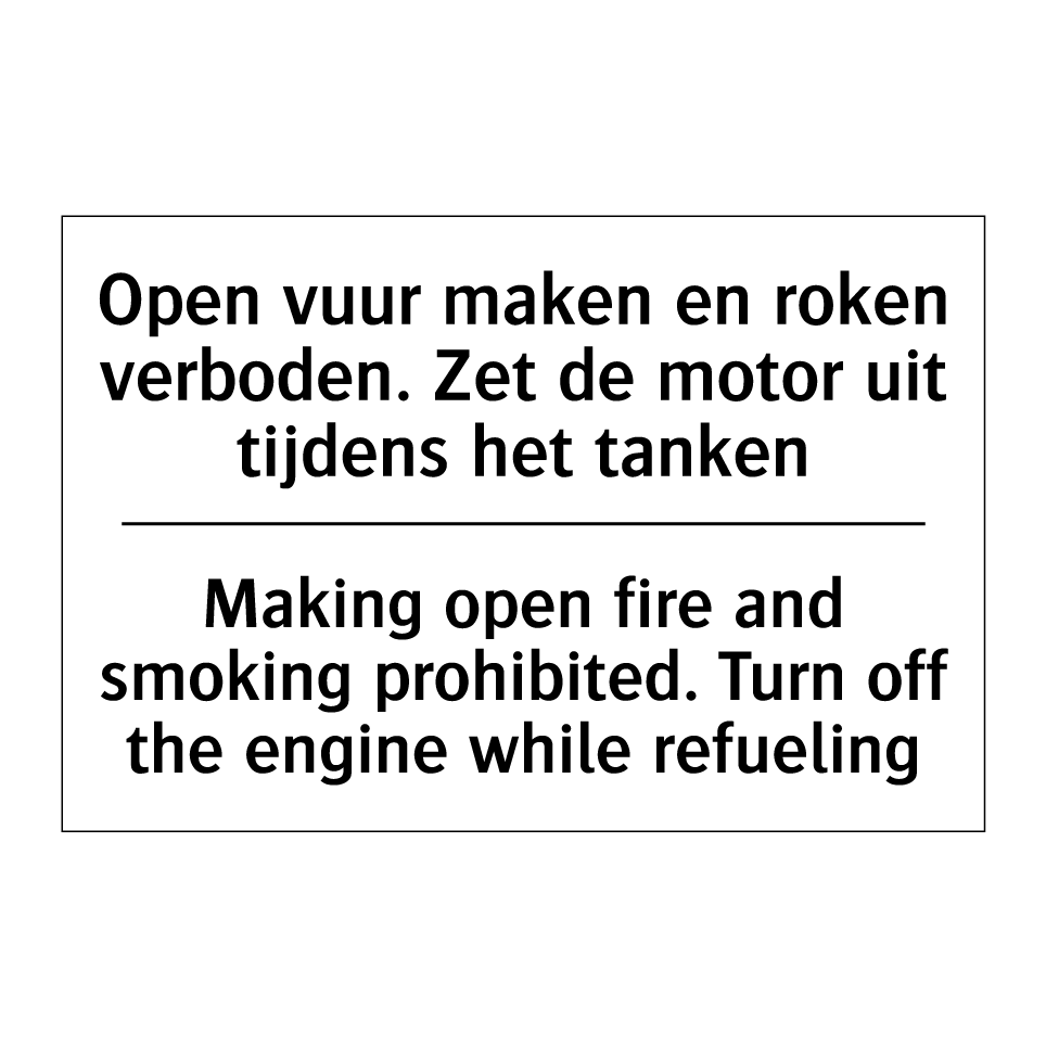 Koop Open vuur maken en roken verboden. /.../ - Making open fire and ...