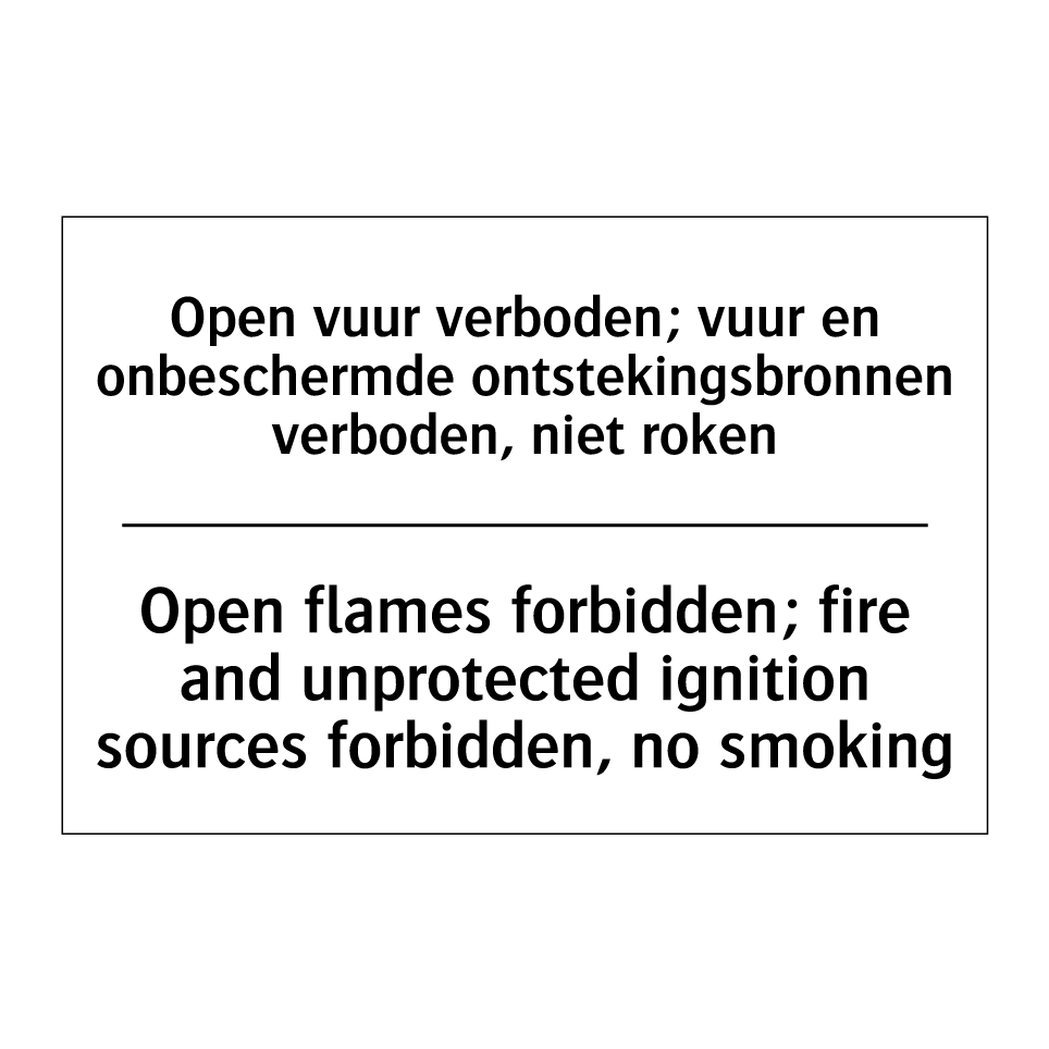 Koop Open vuur verboden; vuur en onbeschermde /.../ - Open flames ...