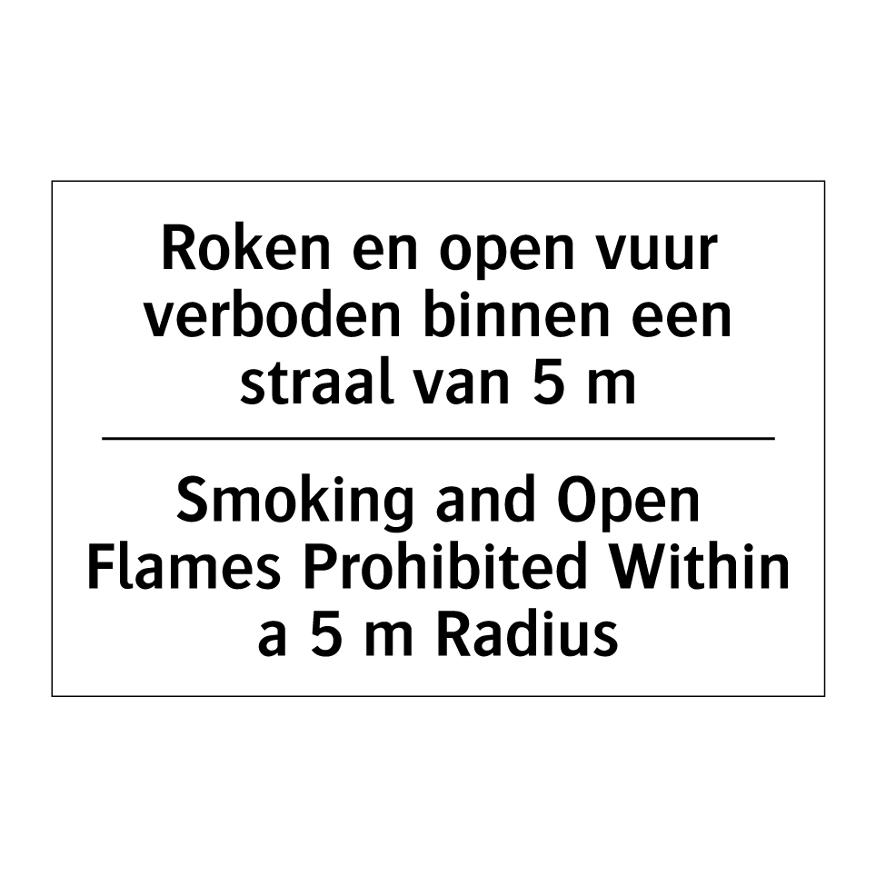 Koop Roken en open vuur verboden binnen /.../ - Smoking and Open Flames ...