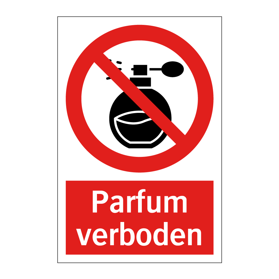 Koop Parfum verboden bord | SignOnline | NL-P4203