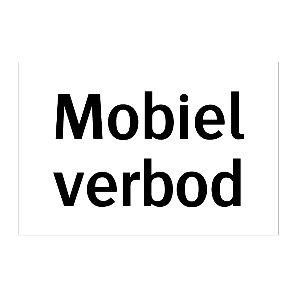 Koop Mobiel verbod bord | SignOnline | NL-P833