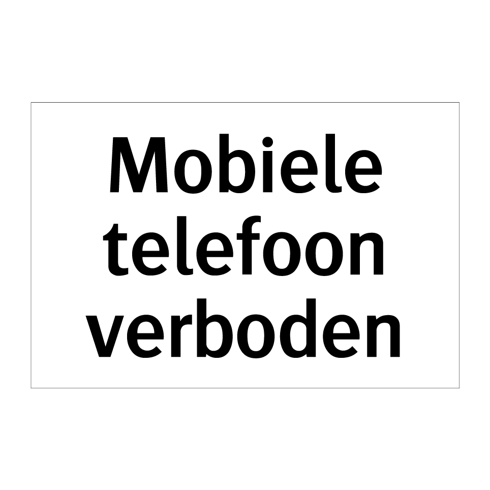 Koop Mobiele telefoon verboden bord | SignOnline | NL-P835