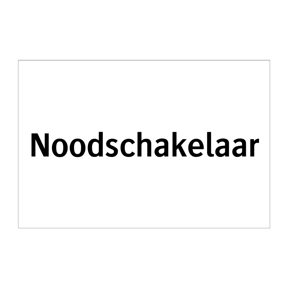 Koop Noodschakelaar bord | SignOnline | NL-P981