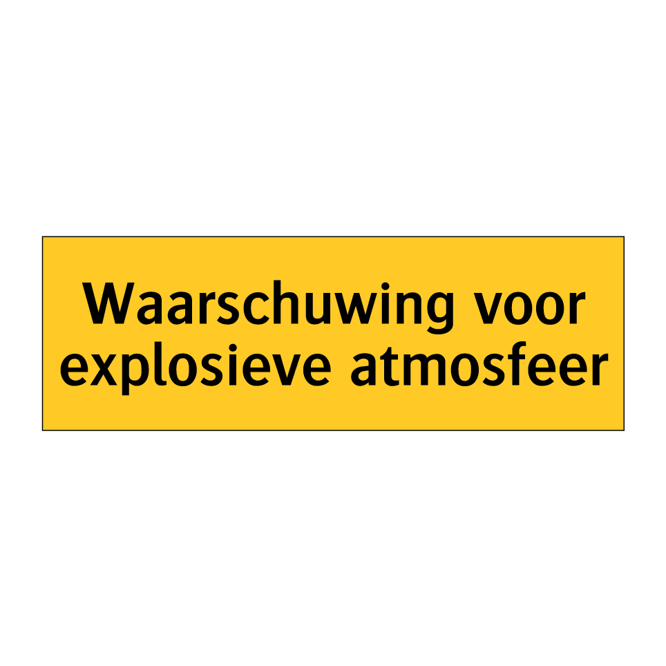 Koop Waarschuwing voor explosieve atmosfeer bord | SignOnline | NL-W1222