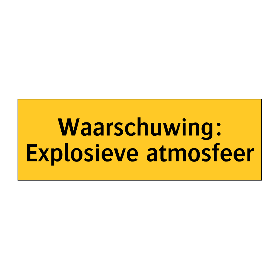 Koop Waarschuwing: Explosieve atmosfeer bord | SignOnline | NL-W1223