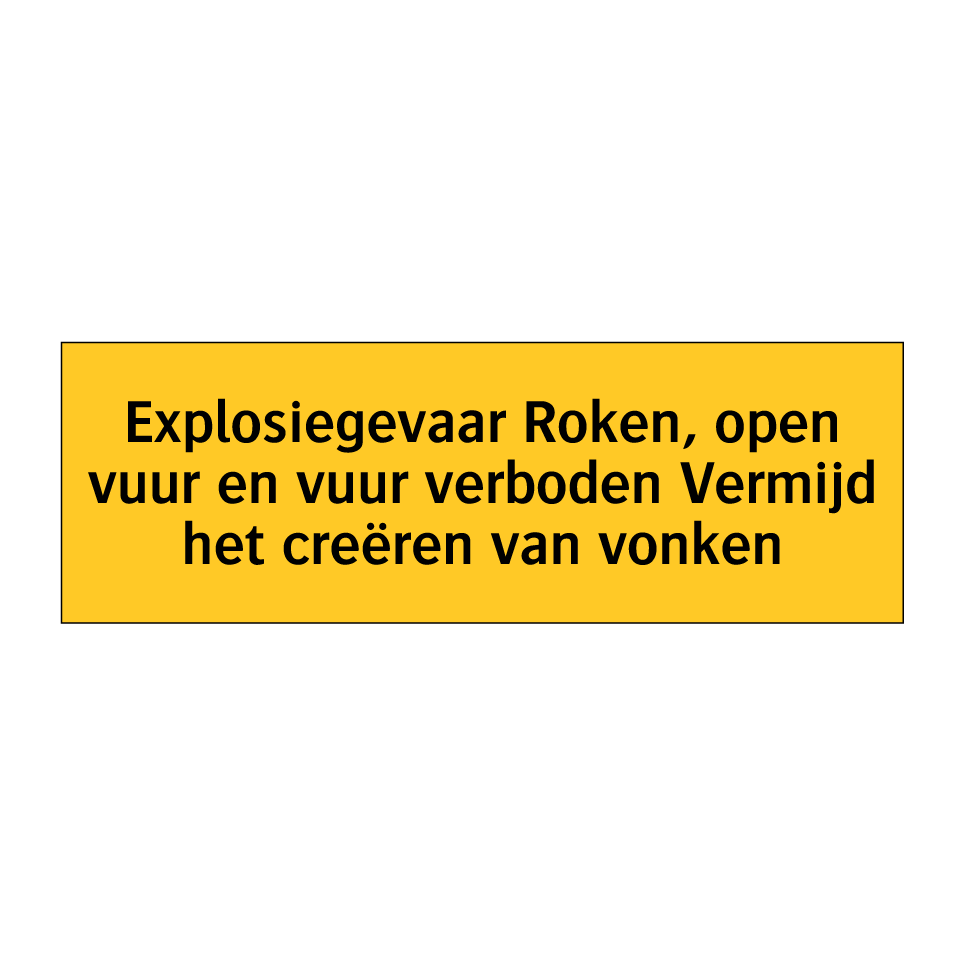 Koop Explosiegevaar Roken, open vuur en vuur verboden /.../ bord ...