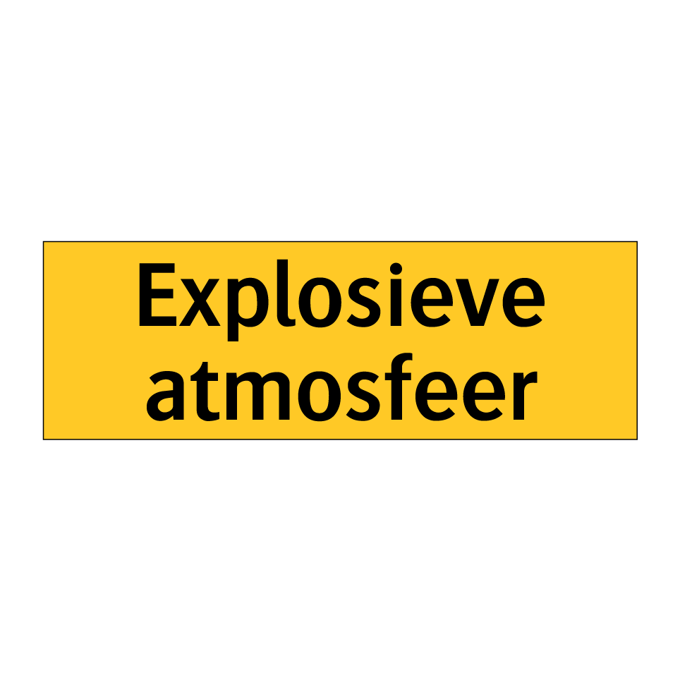 Koop Explosieve atmosfeer bord | SignOnline | NL-W1236