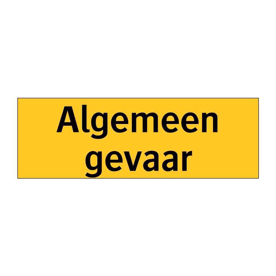 Koop Algemeen gevaar bord | SignOnline | NL-W1296