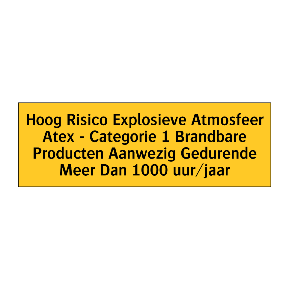 Koop Hoog Risico Explosieve Atmosfeer Atex - Categorie 1 /.../ bord ...