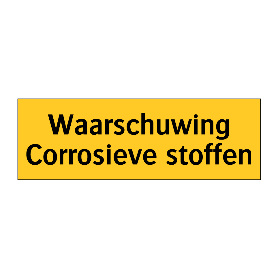 Koop Waarschuwing Corrosieve stoffen bord | SignOnline | NL-W2194