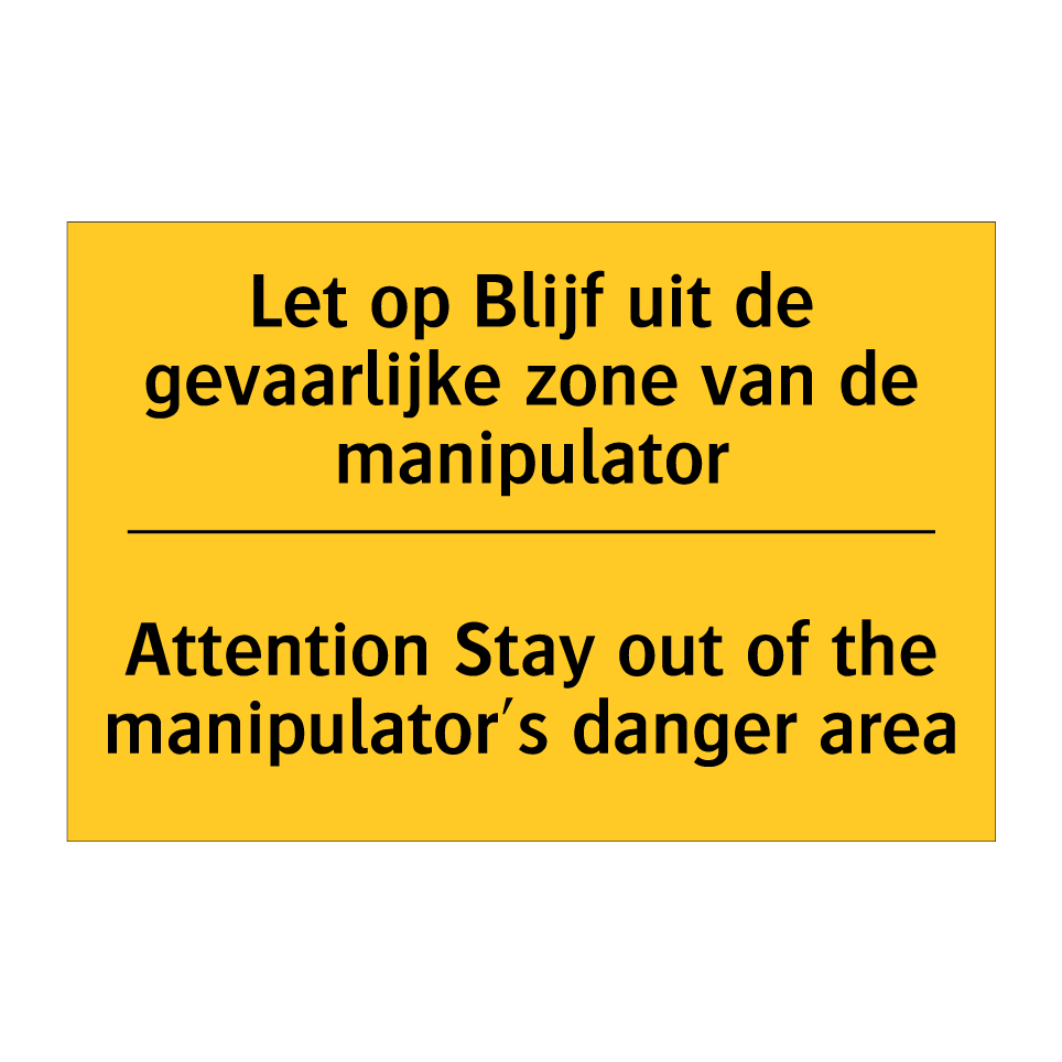 Koop Let op Blijf uit de gevaarlijke /.../ - Attention Stay out of the ...