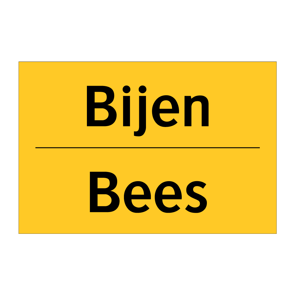 Koop Bijen - Bees bord | SignOnline | NL-W2495