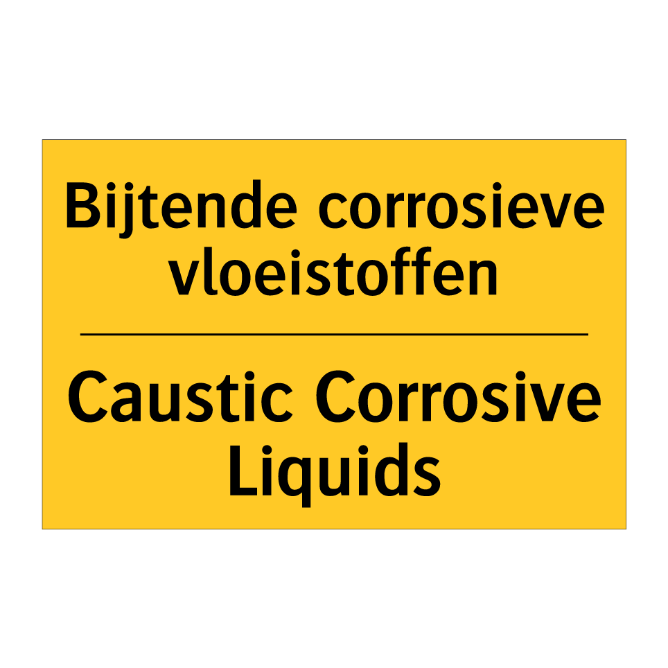 Koop Bijtende corrosieve vloeistoffen - Caustic Corrosive Liquids bord ...
