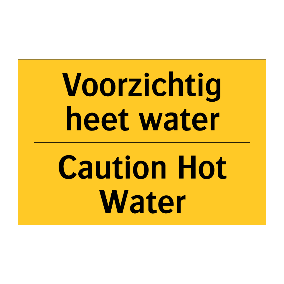Koop Voorzichtig heet water - Caution Hot Water bord | SignOnline | NL ...
