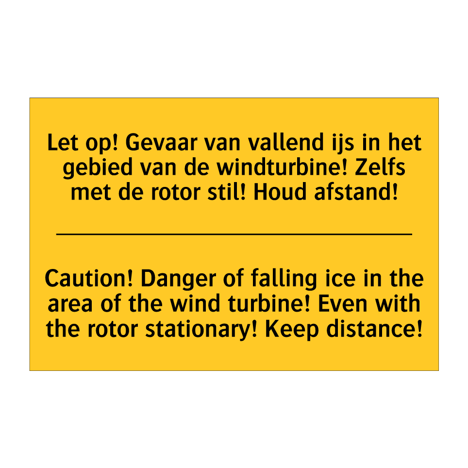 Koop Let op! Gevaar van vallend ijs /.../ - Caution! Danger of falling ...