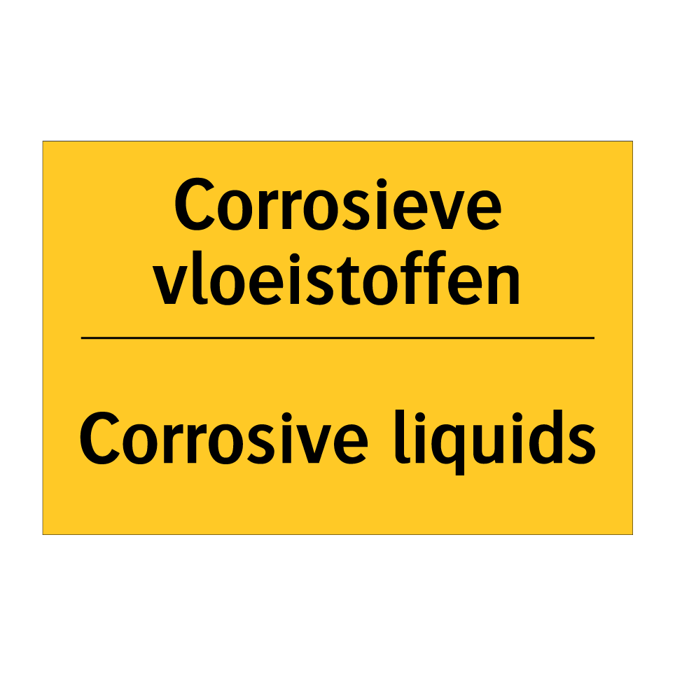 Koop Corrosieve vloeistoffen - Corrosive liquids bord | SignOnline | NL ...