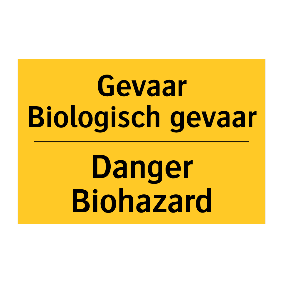 Koop Gevaar Biologisch gevaar - Danger Biohazard bord | SignOnline | NL ...