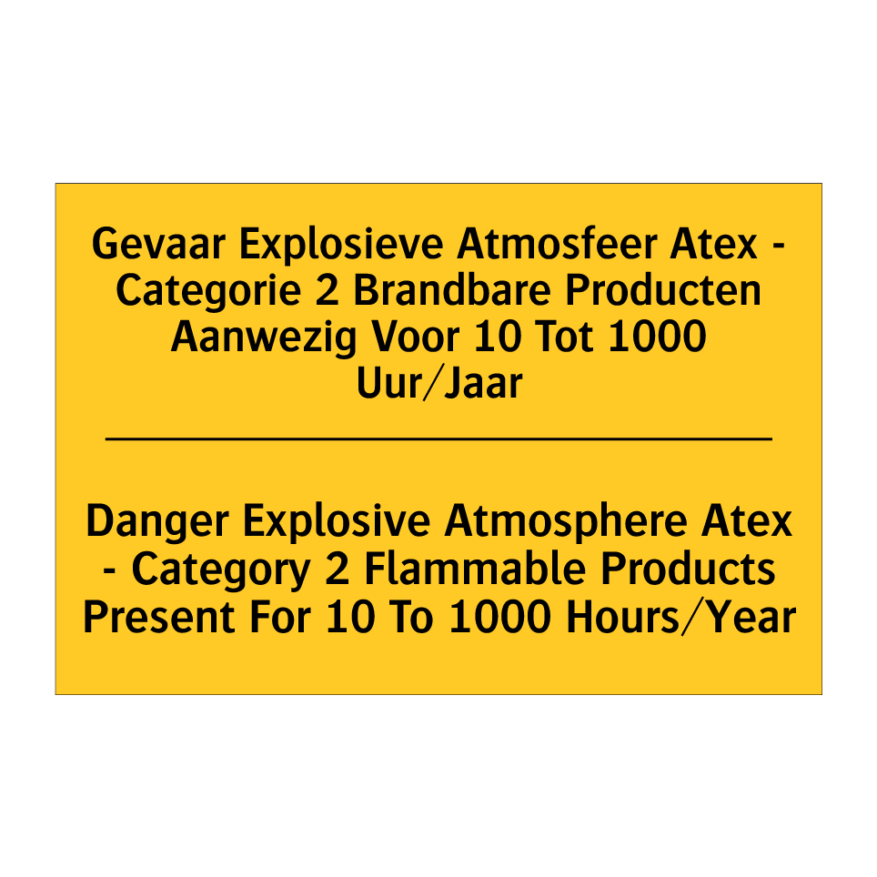 Koop Gevaar Explosieve Atmosfeer Atex /.../ - Danger Explosive ...