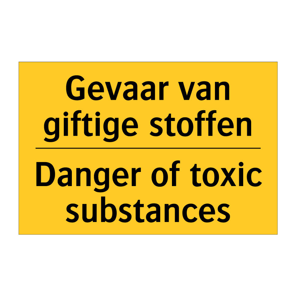 Koop Gevaar van giftige stoffen - Danger of toxic substances bord ...