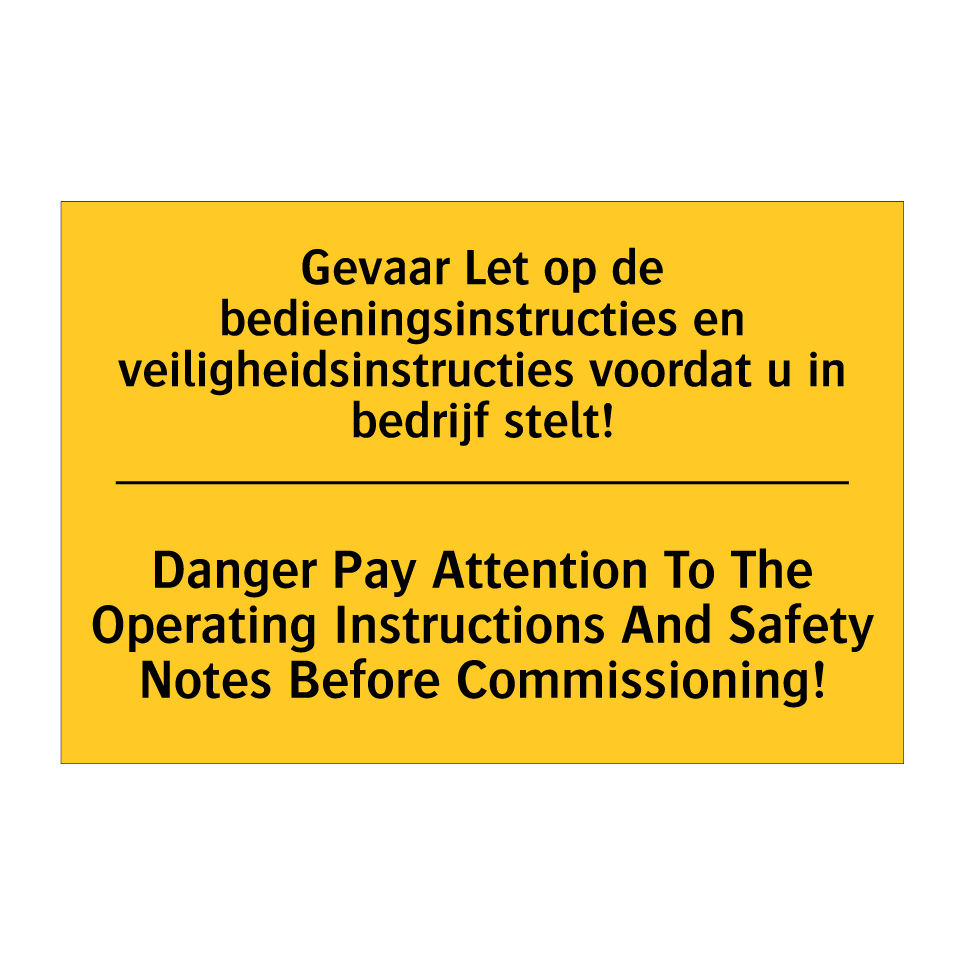 Koop Gevaar Let op de bedieningsinstructies /.../ - Danger Pay ...