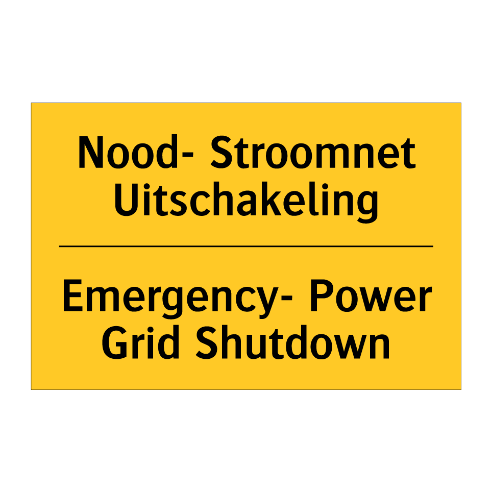 Koop Nood- Stroomnet Uitschakeling - Emergency- Power Grid Shutdown ...