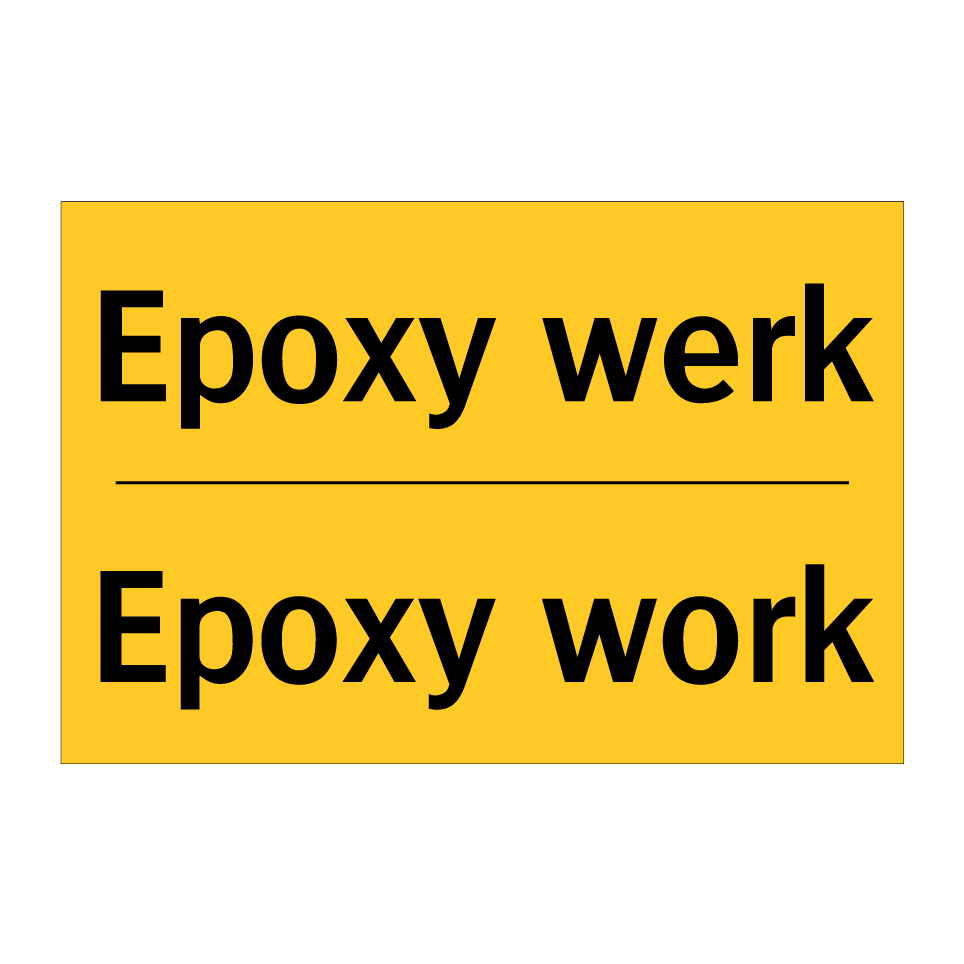 Koop Epoxy werk - Epoxy work bord | SignOnline | NL-W3531