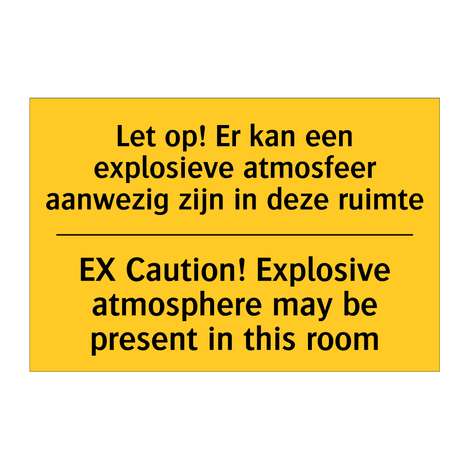 Koop Let op! Er kan een explosieve /.../ - EX Caution! Explosive ...