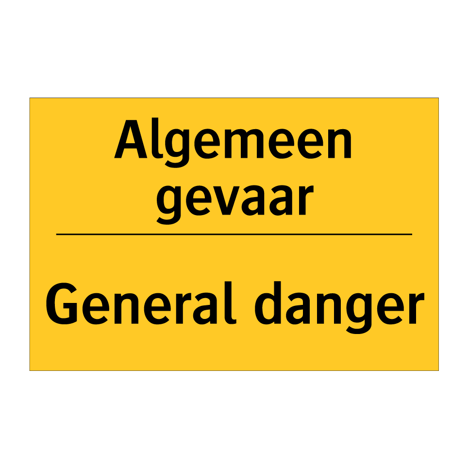 Koop Algemeen gevaar - General danger bord | SignOnline | NL-W3617
