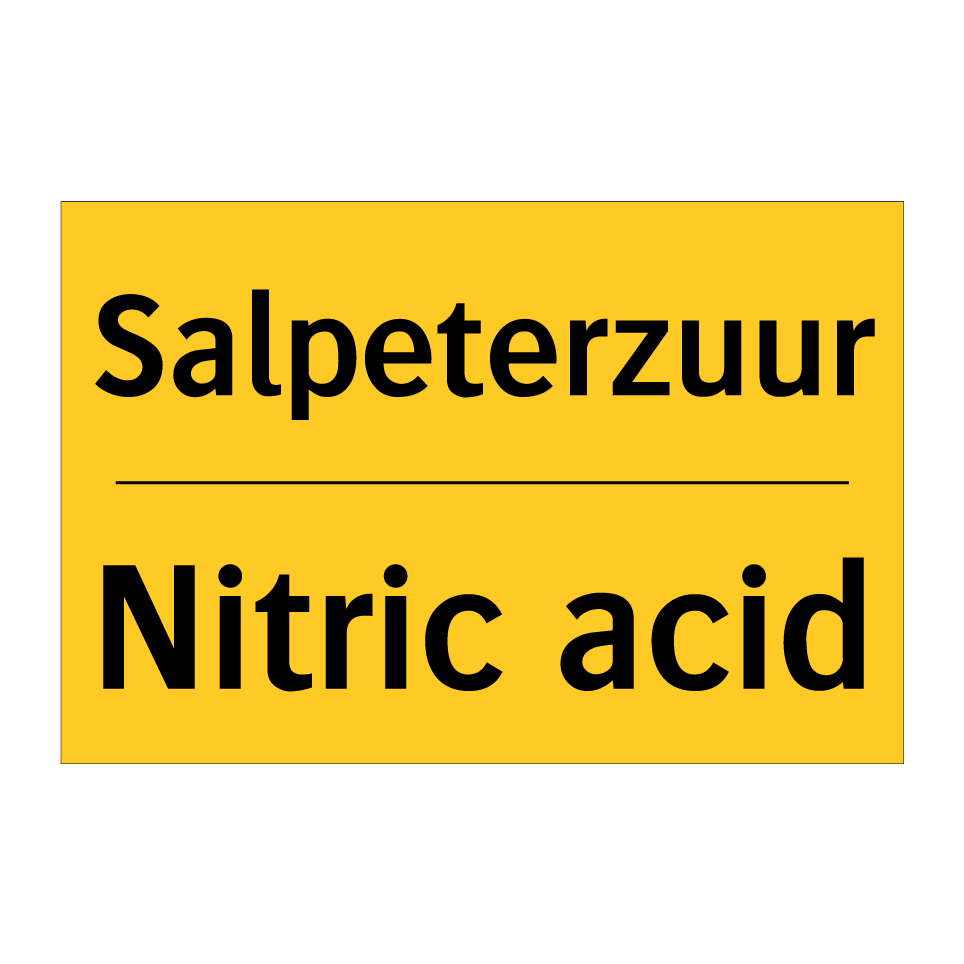 Koop Salpeterzuur - Nitric acid bord | SignOnline | NL-W3805