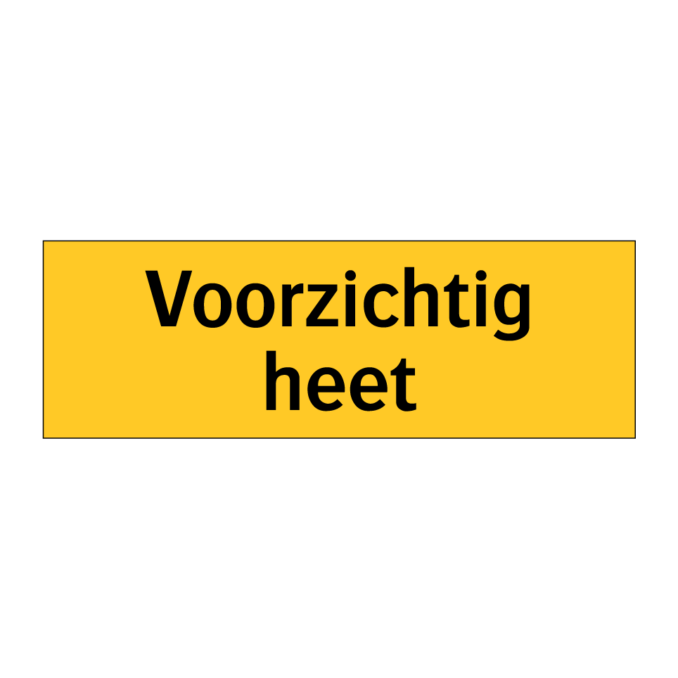 Koop Voorzichtig heet bord | SignOnline | NL-W402