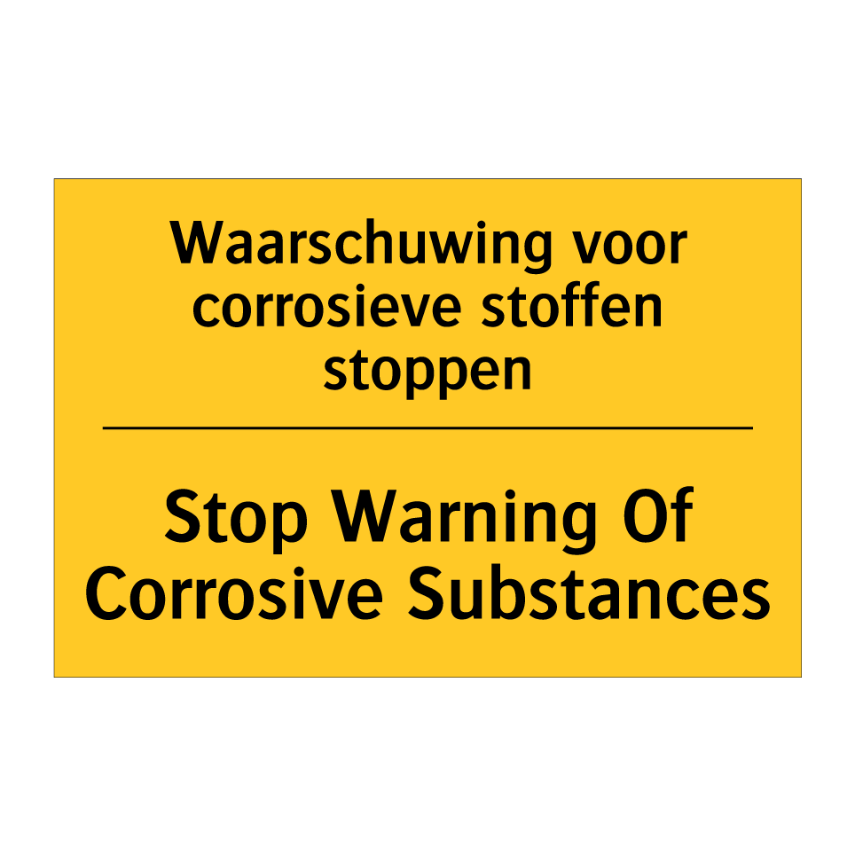 Koop Waarschuwing voor corrosieve stoffen stoppen - Stop Warning Of ...