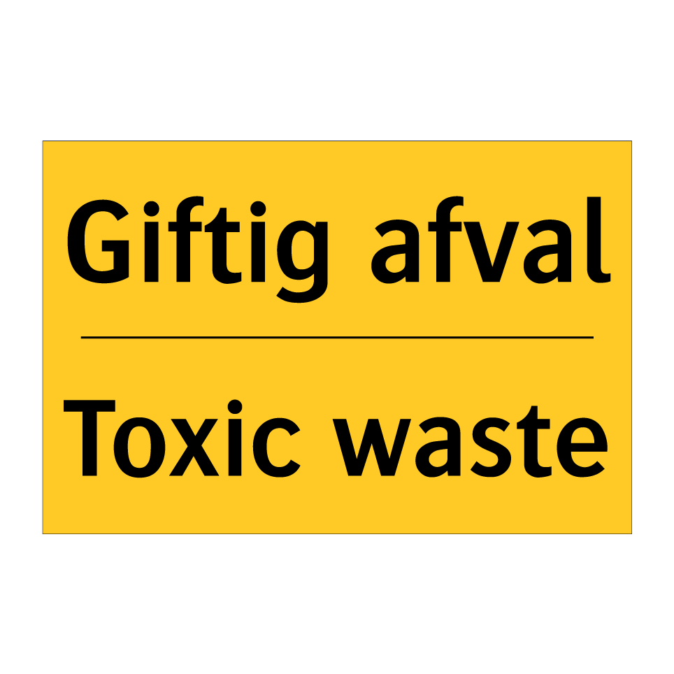 Koop Giftig afval - Toxic waste bord | SignOnline | NL-W4105