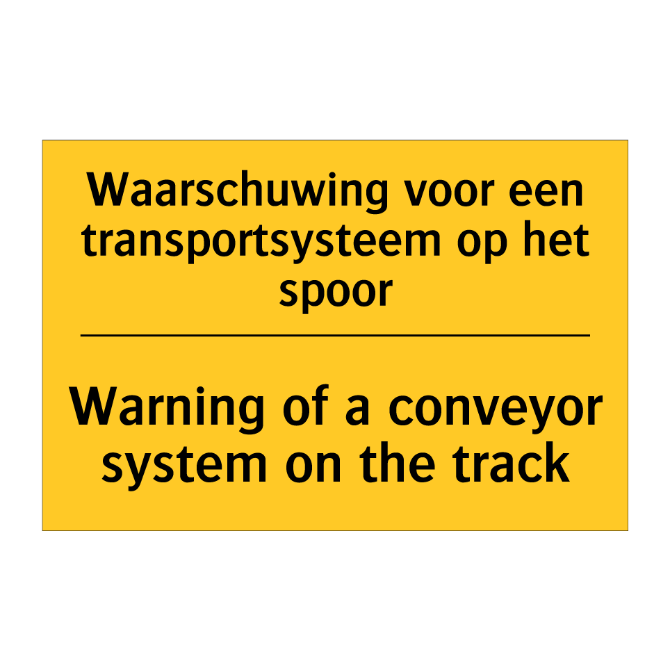 Koop Waarschuwing voor een transportsysteem op het spoor - Warning of a ...