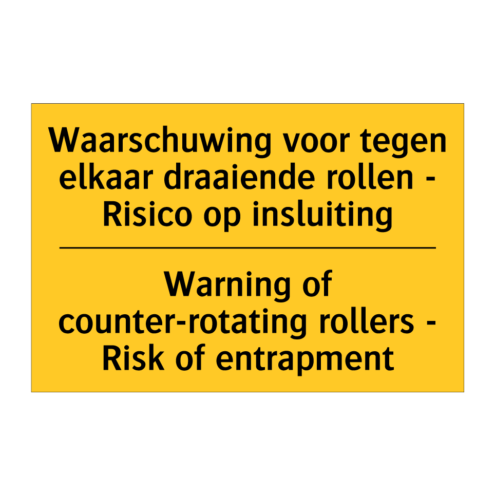 Koop Waarschuwing voor tegen elkaar /.../ - Warning of counter-rotating ...