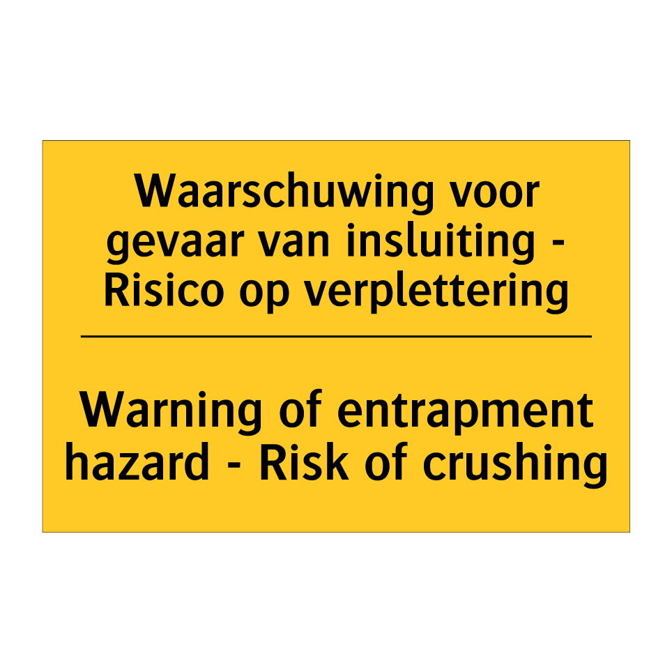 Koop Waarschuwing voor gevaar van insluiting /.../ - Warning of ...