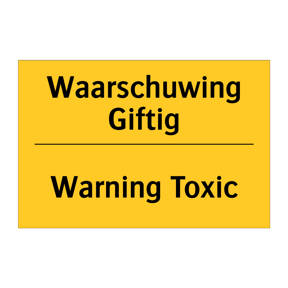 Koop Waarschuwing Giftig - Warning Toxic bord | SignOnline | NL-W4497