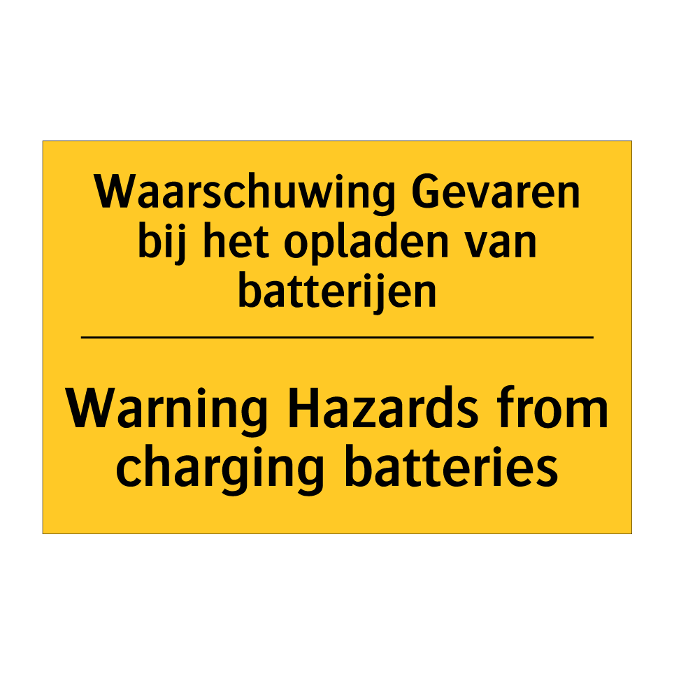 Koop Waarschuwing Gevaren bij het opladen van batterijen - Warning ...